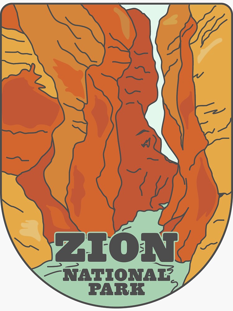 "Zion NP" Sticker for Sale by klgeorg | Redbubble