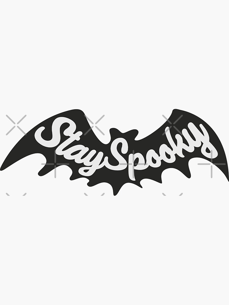 "Stay Spooky Halloween Bat" Sticker for Sale by PaletteDesigns | Redbubble