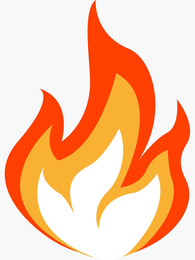 "Fire " Sticker by Samuelvb | Redbubble