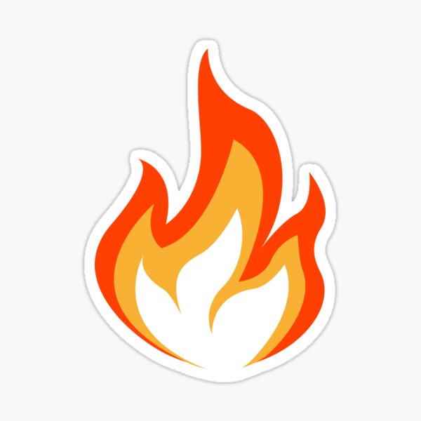 "Fire " Sticker by Samuelvb | Redbubble