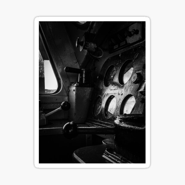 "Class 37 Locomotive Cab Desk" Sticker for Sale by IndustryInsider ...