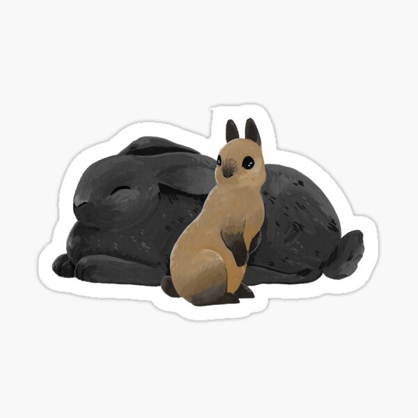 "bun buds" Sticker by LittleSquid | Redbubble