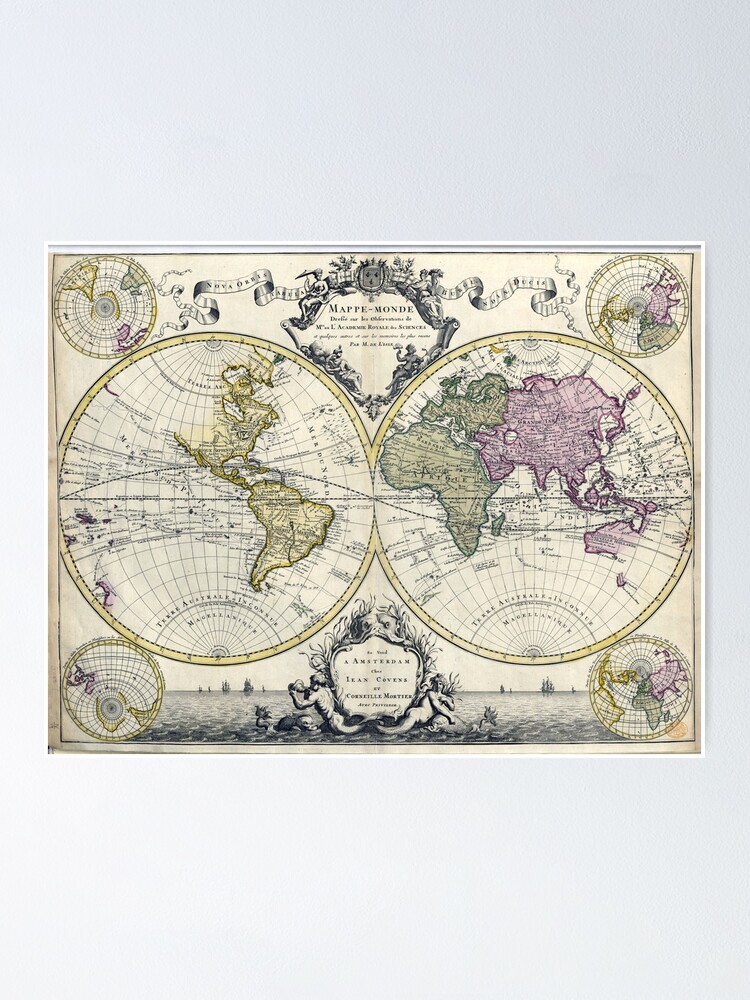 "Mappemonde" Poster for Sale by yulia-joy | Redbubble