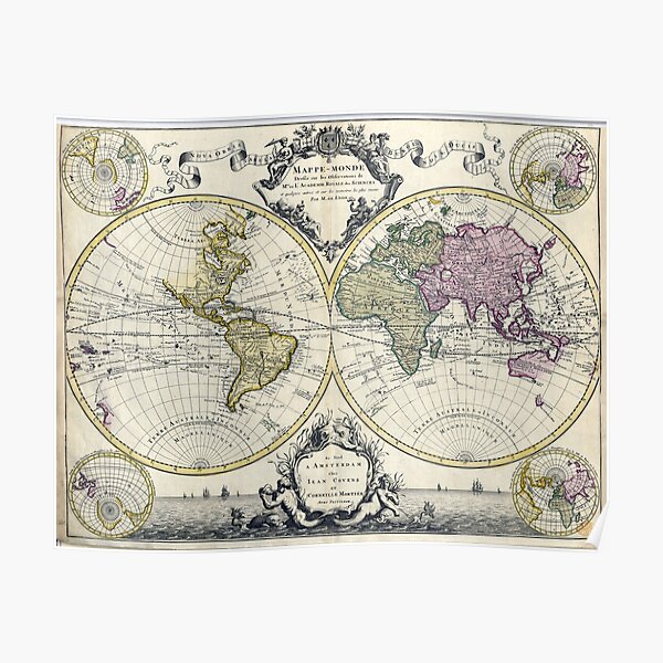 "Mappemonde" Poster for Sale by yulia-joy | Redbubble