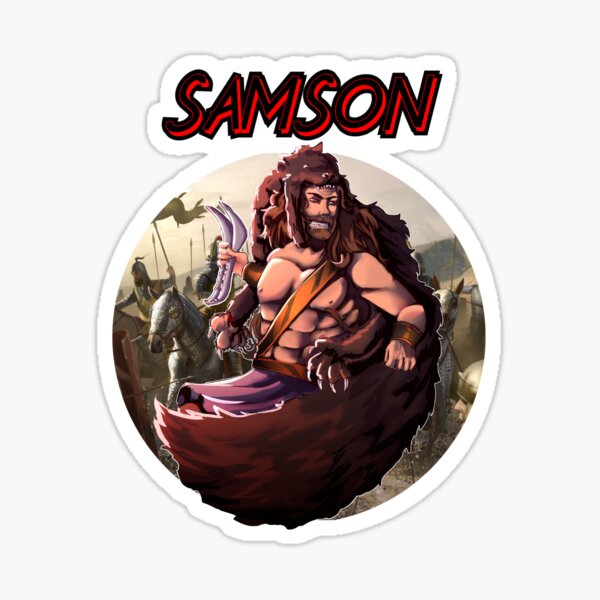 "Samson" Sticker for Sale by KingsManKind | Redbubble