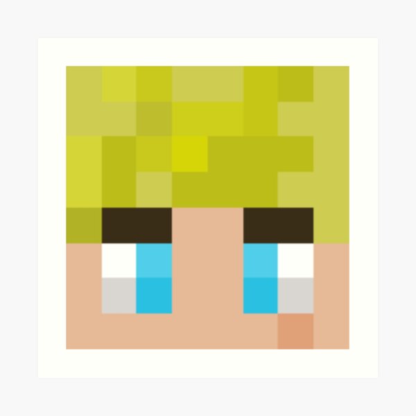 Tommyinnit Skin Face Art Print By Unluckypanda Redbubble