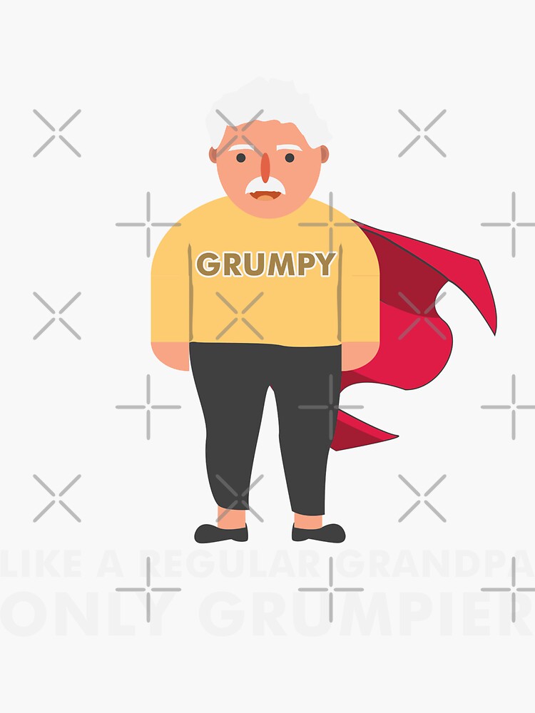 "Grumpy Like A Regular Grandpa Only Grumpier, Funny Family Love ...