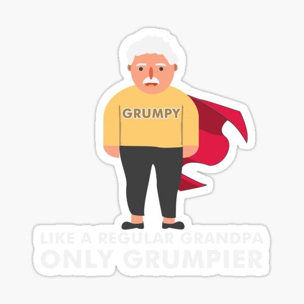 "Grumpy Like A Regular Grandpa Only Grumpier, Funny Family Love ...