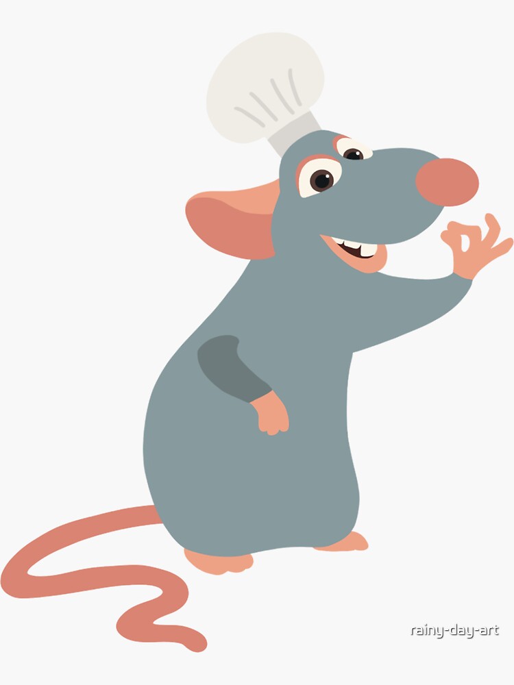 "Remy the Ratatouille" Sticker for Sale by rainy-day-art | Redbubble