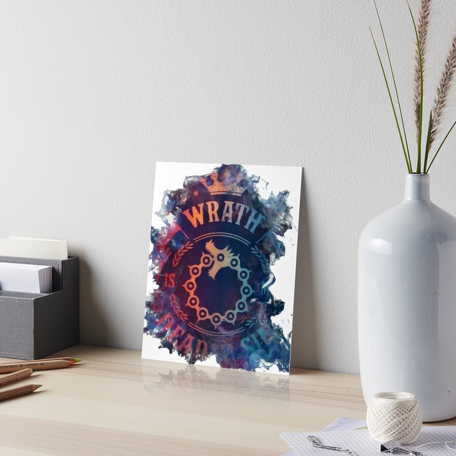 "wrath dragon logo" Art Board Print for Sale by Ricon-Otaku | Redbubble