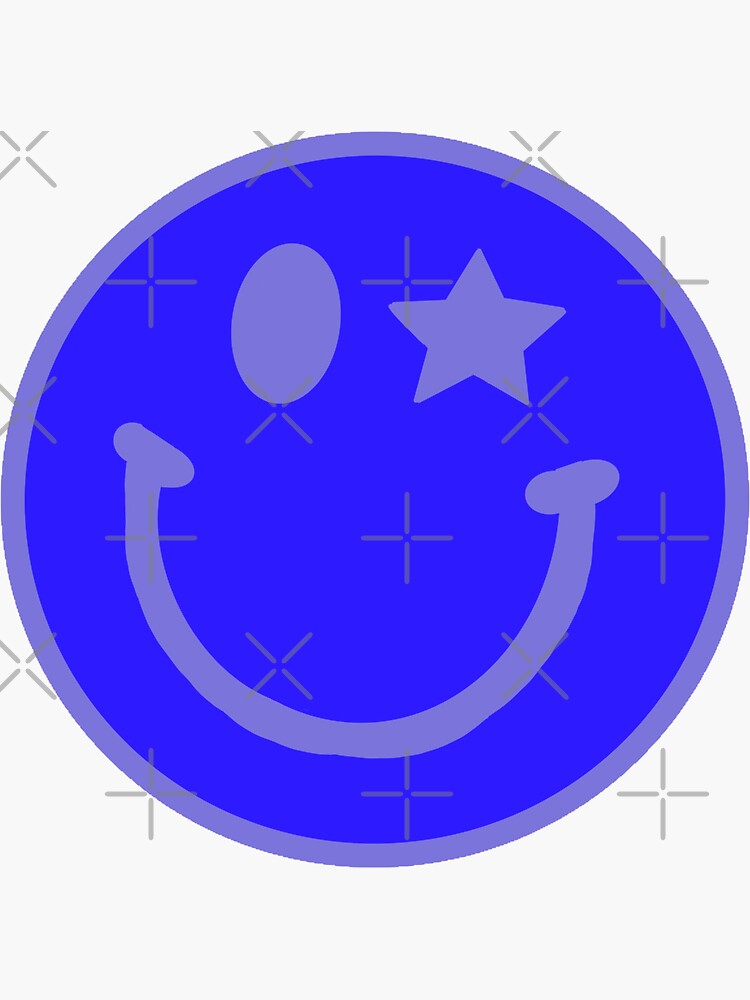"Star Eye Smiley Face" Sticker for Sale by jocielev9 | Redbubble