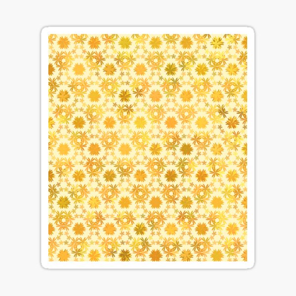"Golden Mesh" Sticker for Sale by khansabinte4 | Redbubble
