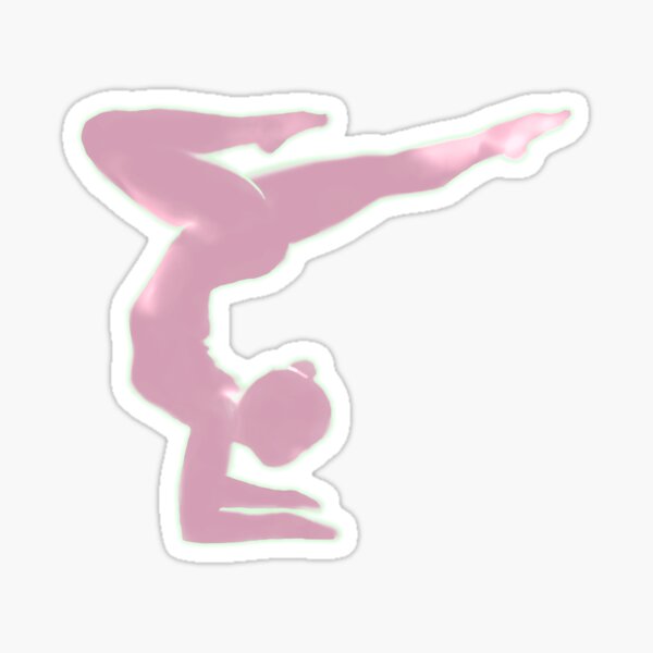 "Balance Yoga Pose x Inner Beauty" Sticker for Sale by MarinaGorban ...