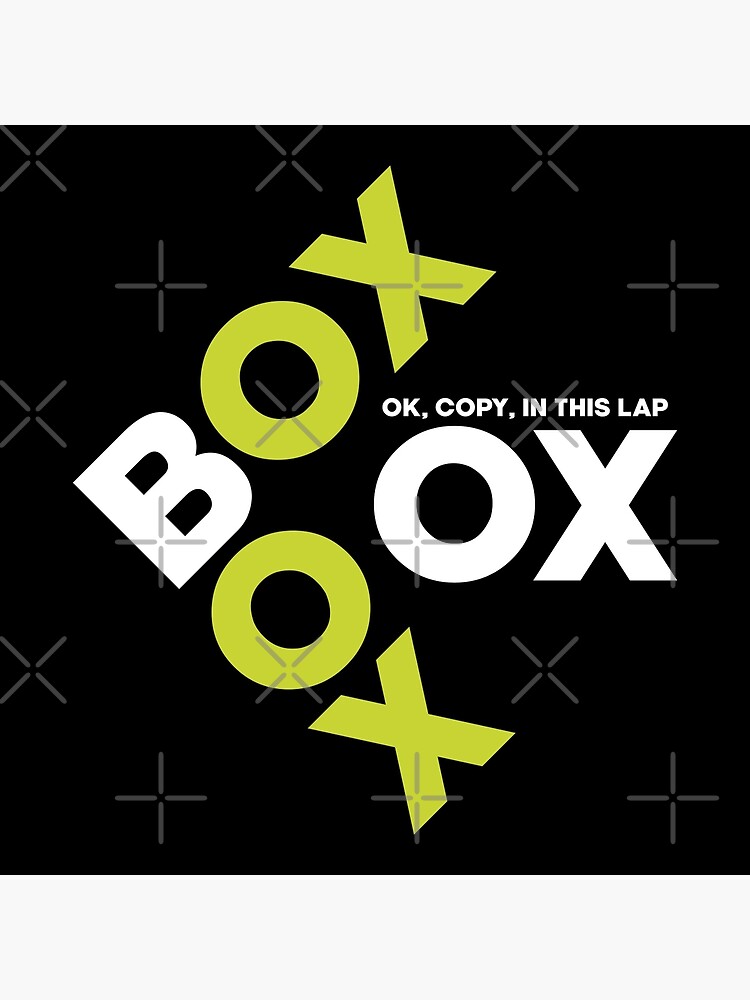 "Box Box Box F1 Design" Poster for Sale by davidspeed | Redbubble