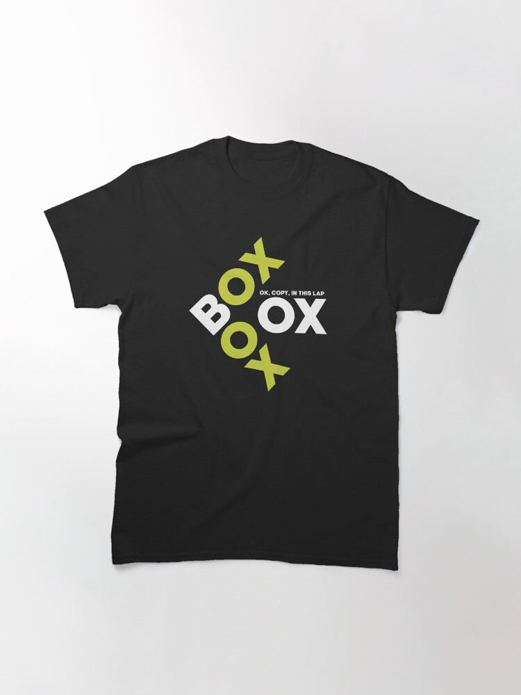 "Box Box Box F1 Design" Classic T-Shirt for Sale by davidspeed | Redbubble
