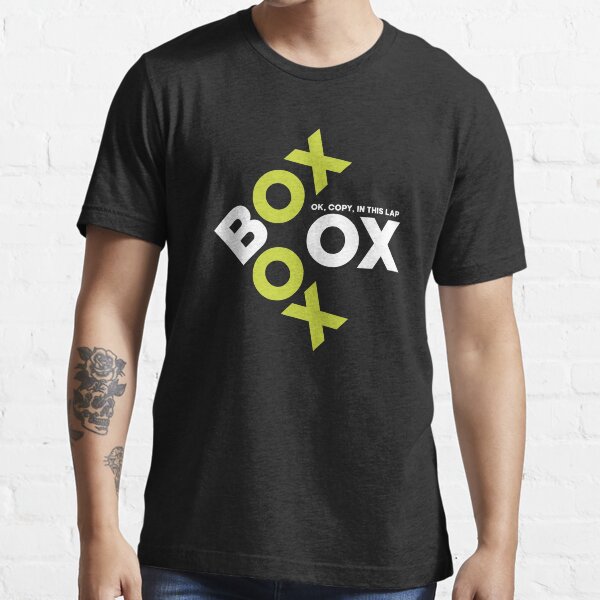 "Box Box Box F1 Design" T-shirt for Sale by davidspeed | Redbubble ...