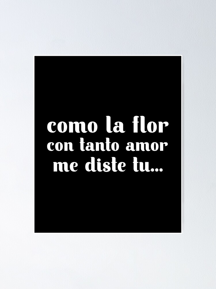 "Selena Quintanilla Como La Flor Music Song Lyrics" Poster by ...