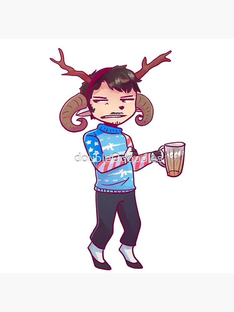 "Jschlatt Christmas" Art Print for Sale by double0doodles | Redbubble