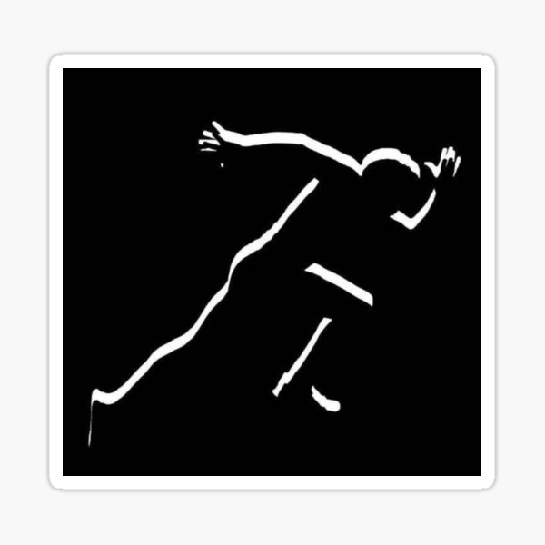 "Runnn" Sticker for Sale by Graphixy | Redbubble