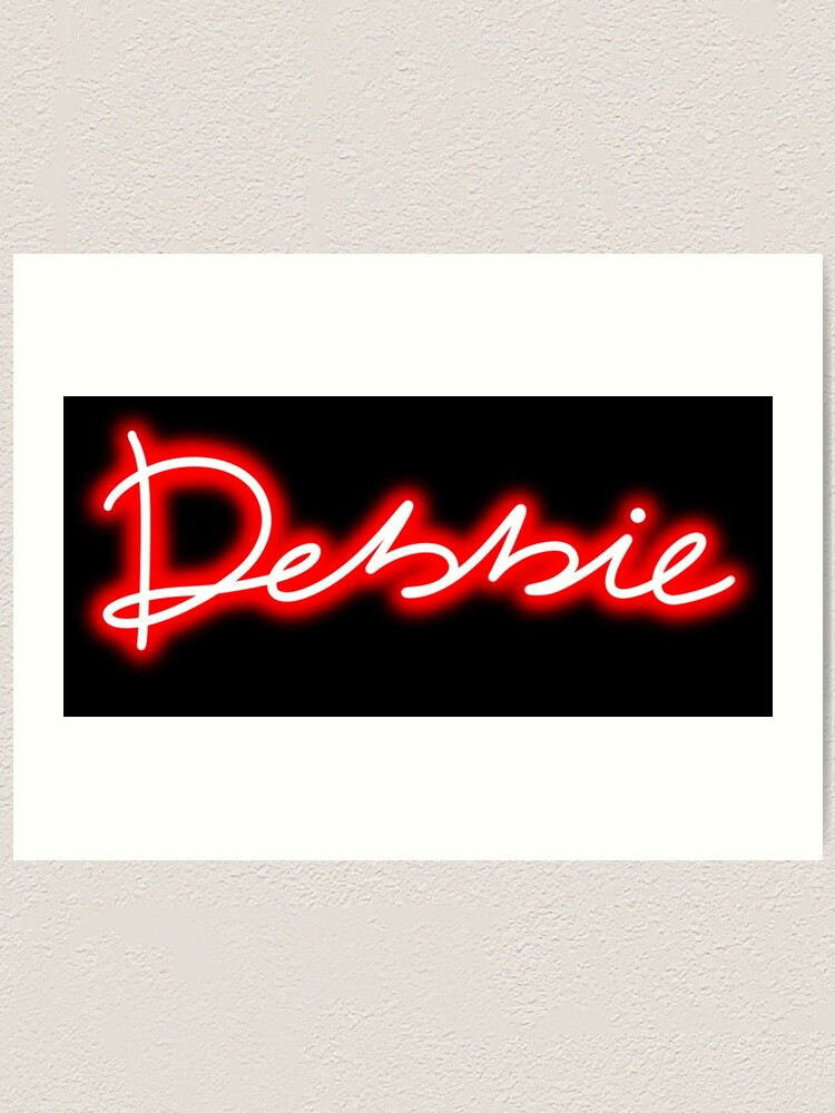"Neon light sign Debbie" Art Print for Sale by chloesartworld | Redbubble