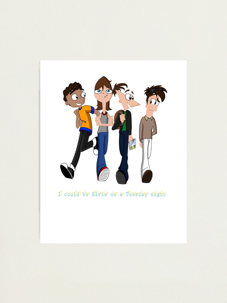 "my honest face inhaler - phineas and ferb" Photographic Print by ...