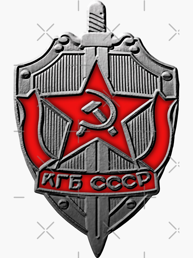"KGB Badge " Sticker for Sale by sirglennbo | Redbubble