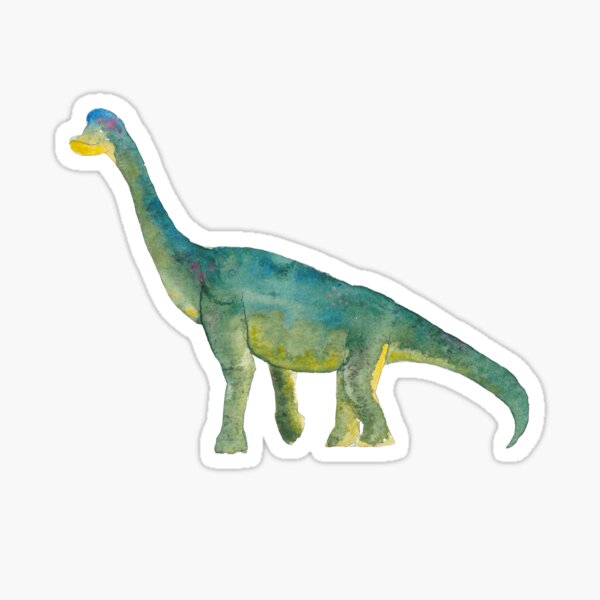 "Brachiosaurus" Sticker by lu-lu | Redbubble