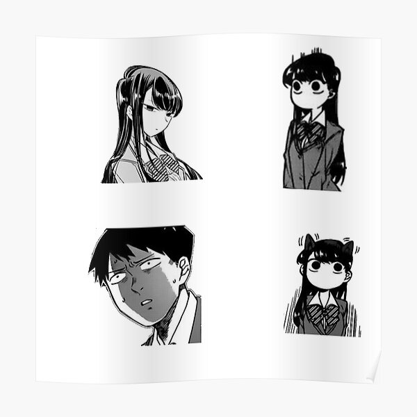 Póster «PAQUETE DE PEGATINAS - Komi-san» de StickersMaker4U | Redbubble