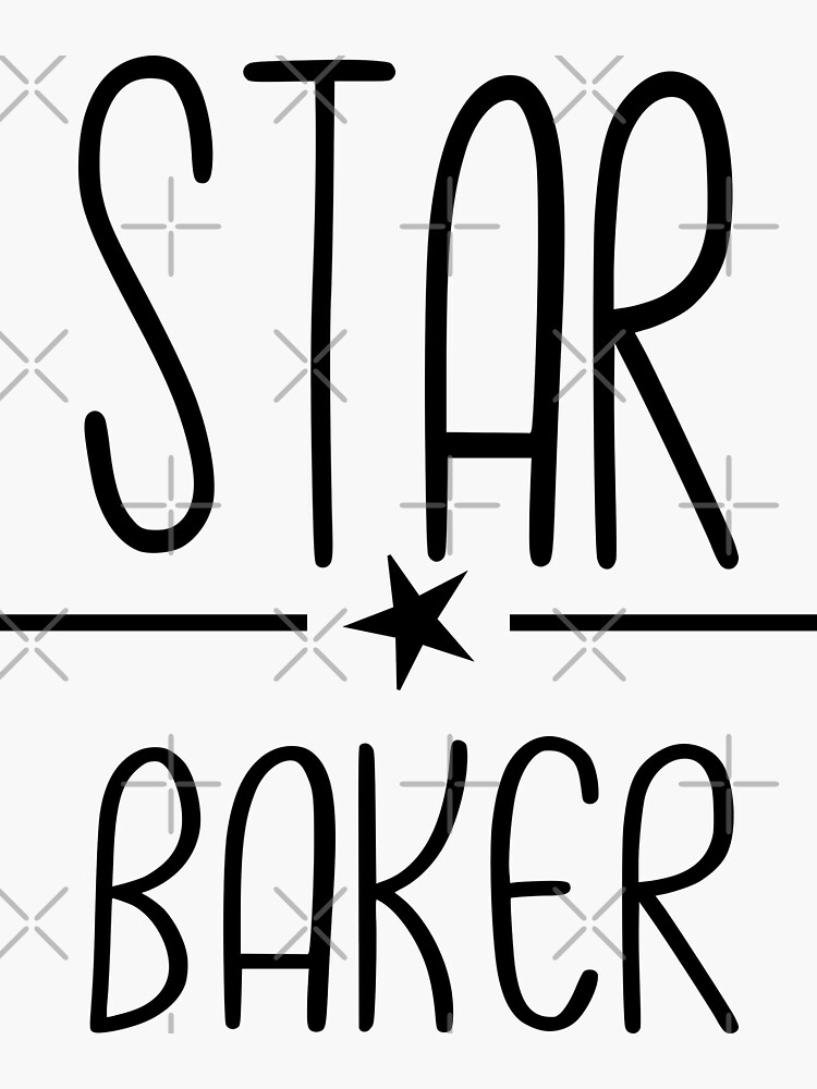 " great british baking show star baker " Sticker for Sale by ...