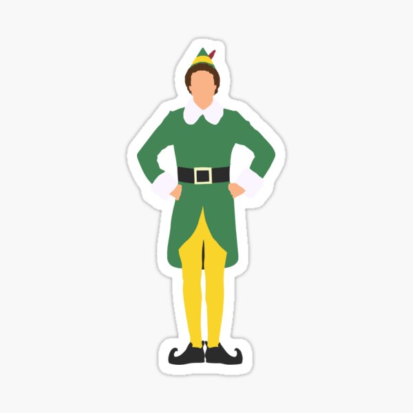 "buddy the elf" Sticker for Sale by evcharles | Redbubble