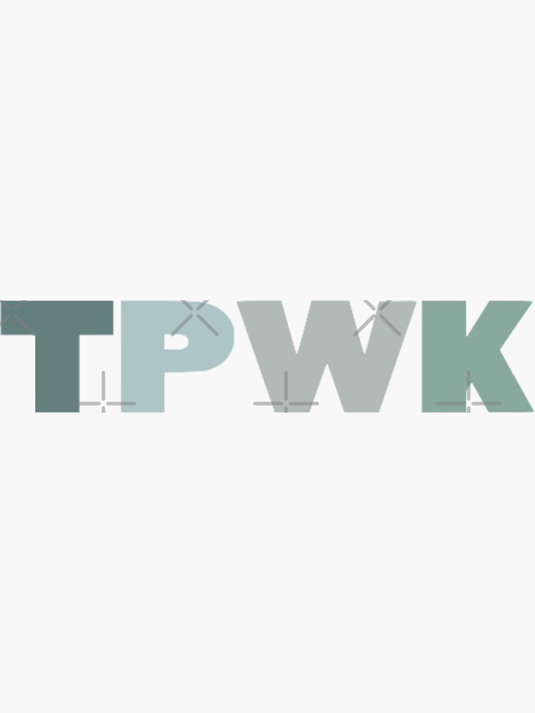 ""TPWK" Aesthetic" Sticker by torilloydjones | Redbubble