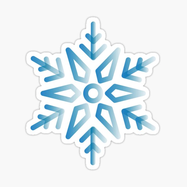 "Snowflake Sticker" Sticker for Sale by asmaelaisy | Redbubble