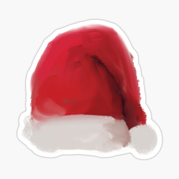 "Santa hat" Sticker for Sale by Camjamcreations | Redbubble