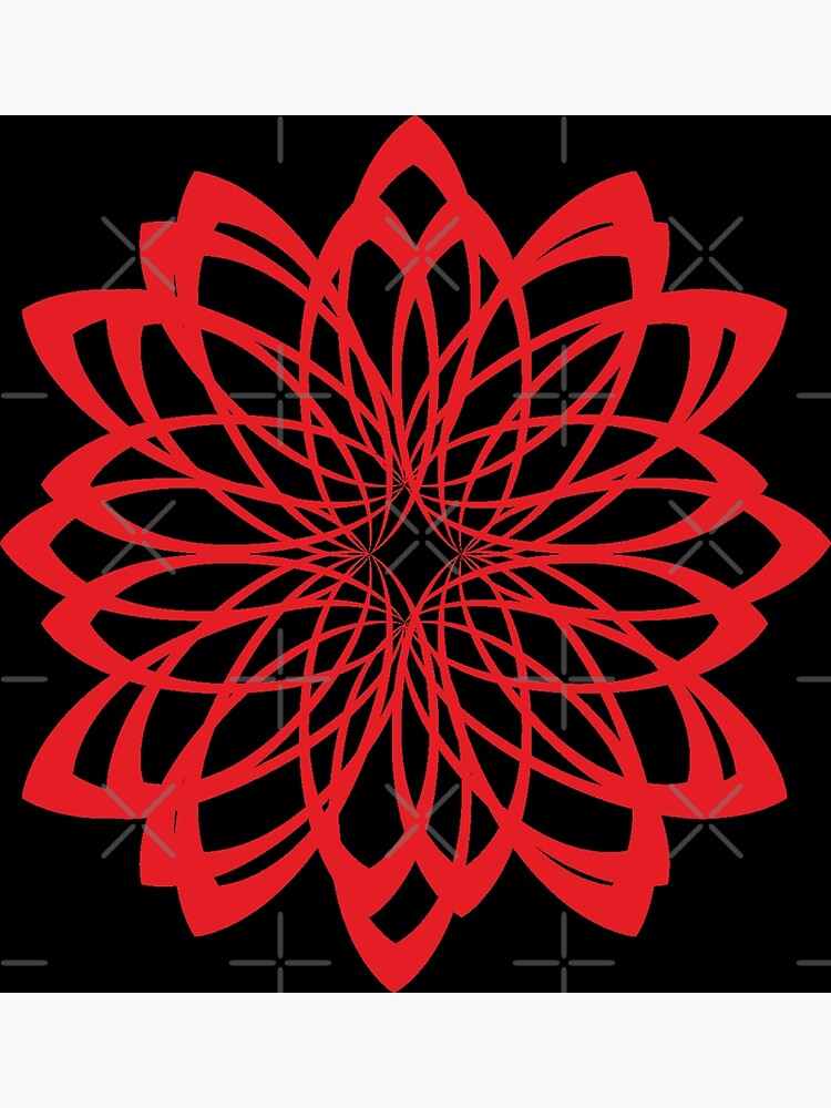 "Red Lotus Flower | Lotus Silk Design | A Gift For Girls & Moms" Art ...