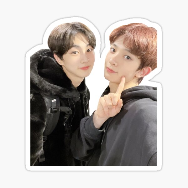 "Jungwon and Heeseung Selca (Heewon)" Sticker for Sale by mandyllui ...