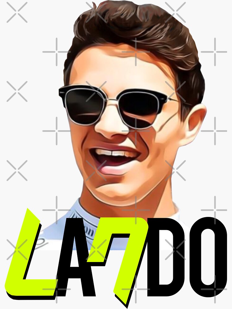 "Lando Norris - LaNdo" Sticker for Sale by engyles | Redbubble
