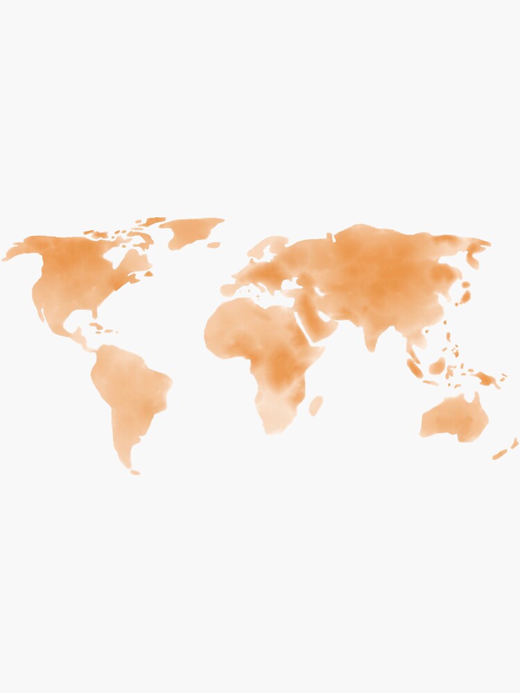"mundo naranja" Sticker by sophiarubyart | Redbubble