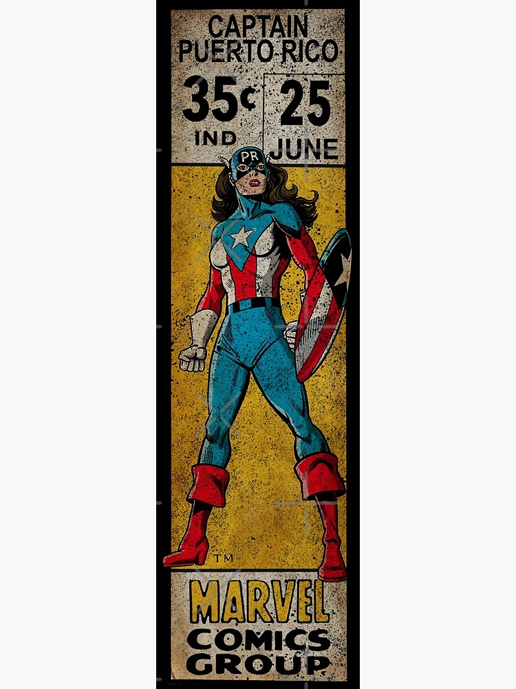 "Captain Puerto Rico - f" Poster for Sale by 13thFloorDesign | Redbubble