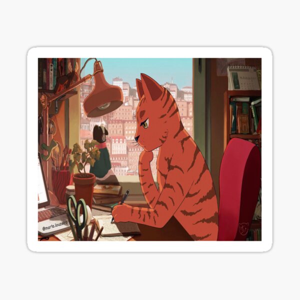 Lo Fi Girl Hot Stickers | Redbubble