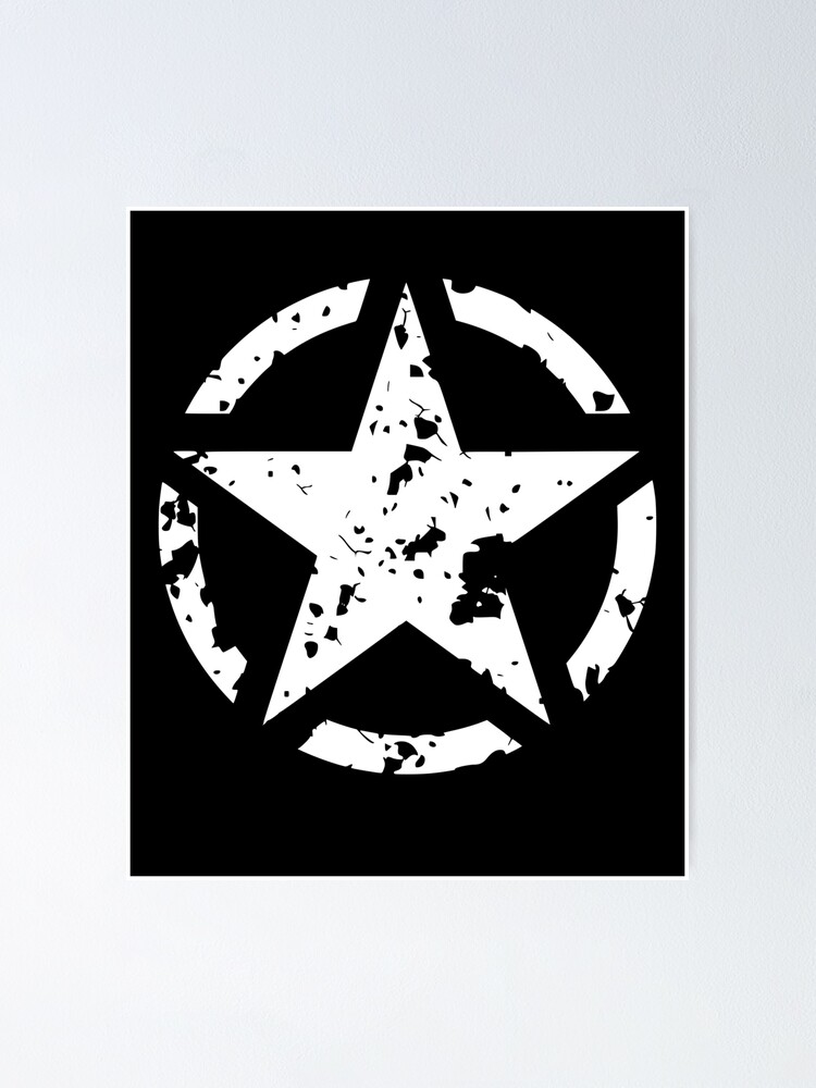 "WWII Star " Poster by WhatTheJeep | Redbubble