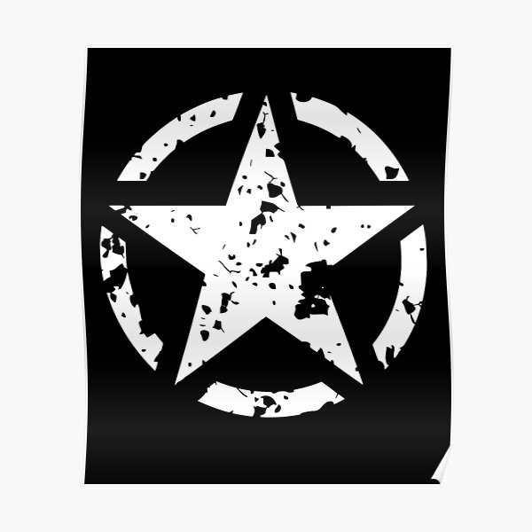 "WWII Star " Poster by WhatTheJeep | Redbubble