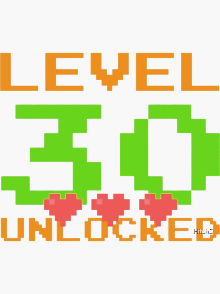 "Level 30 Unlocked Funny T-shirt Design For Gamers Especially Arcade ...
