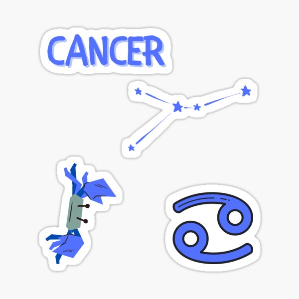 "Cancer Zodiac Sign Pack" Sticker for Sale by cosmicapparel | Redbubble