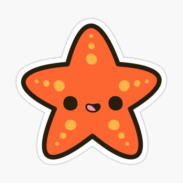 "Cute starfish" Sticker for Sale by peppermintpopuk | Redbubble