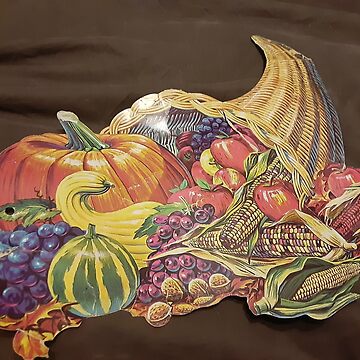 " Vintage Autumn Cornucopia" Sticker for Sale by Victoria Lynne ...