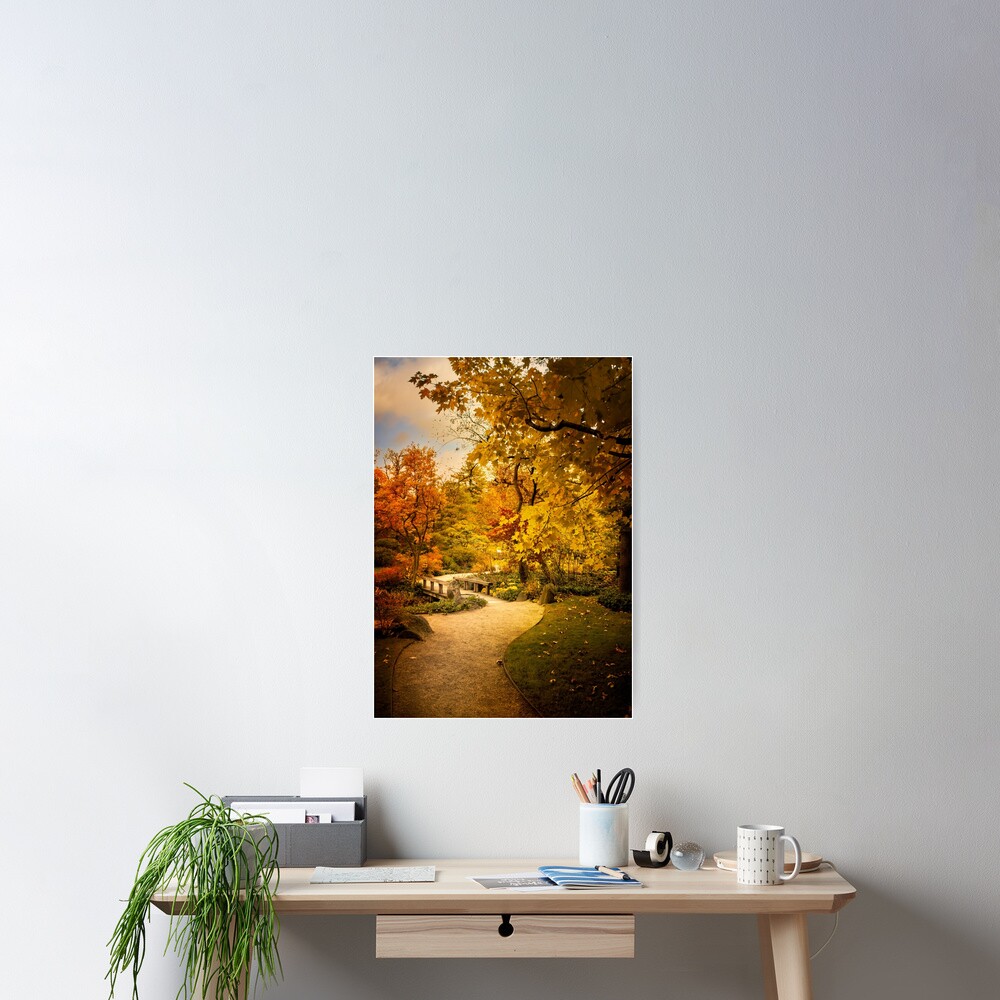 "winding autumn path" Poster for Sale by LaskoPhotos | Redbubble