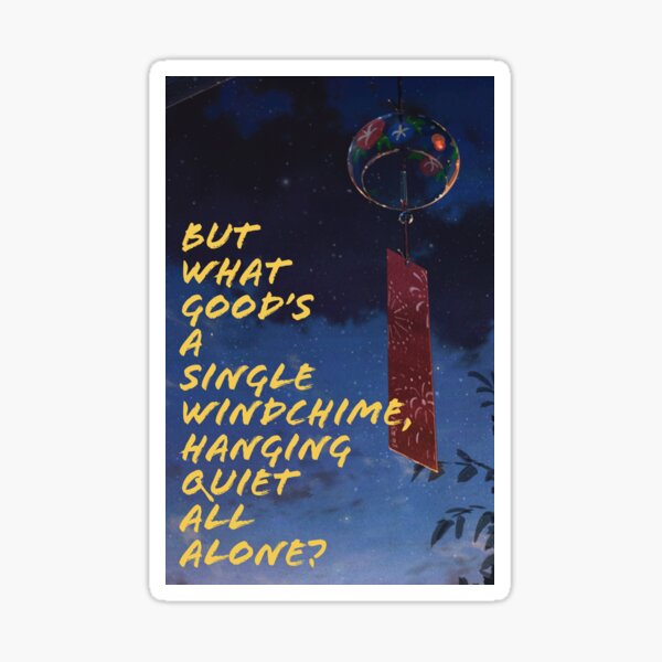 "mewithoutYou quote" Sticker for Sale by tomspom | Redbubble