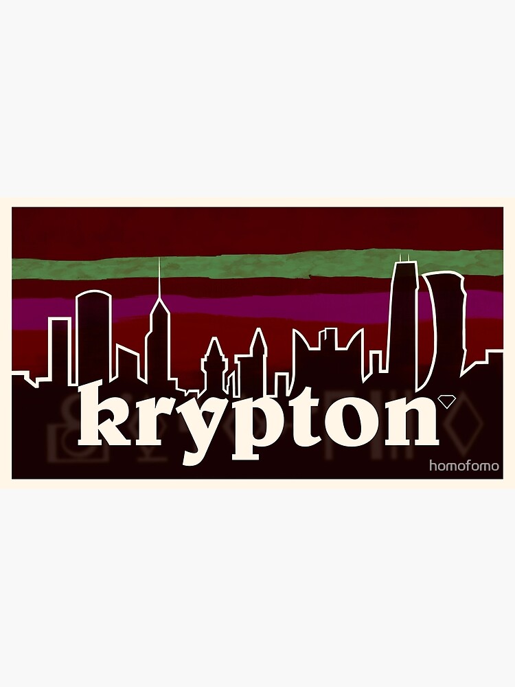 "Krypton Logo " Poster for Sale by homofomo | Redbubble