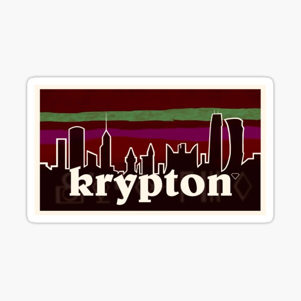 "Krypton Logo " Sticker for Sale by homofomo | Redbubble