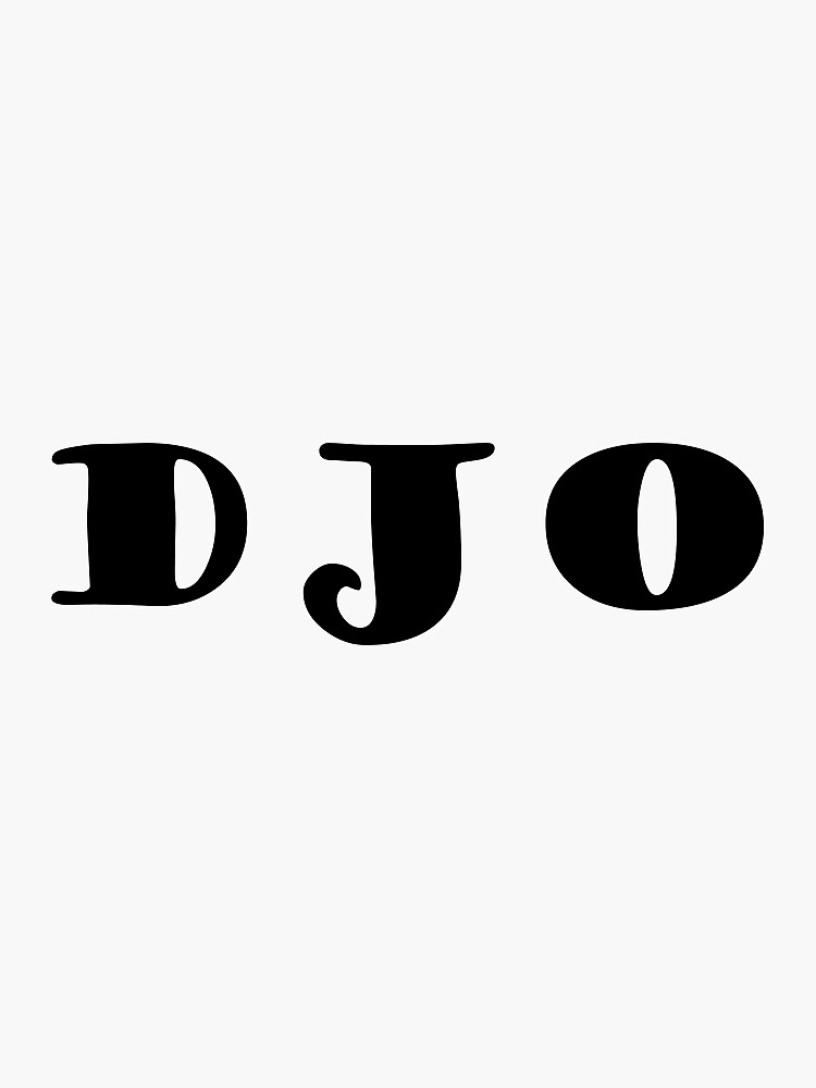 "DJO" Sticker for Sale by nati22lia | Redbubble